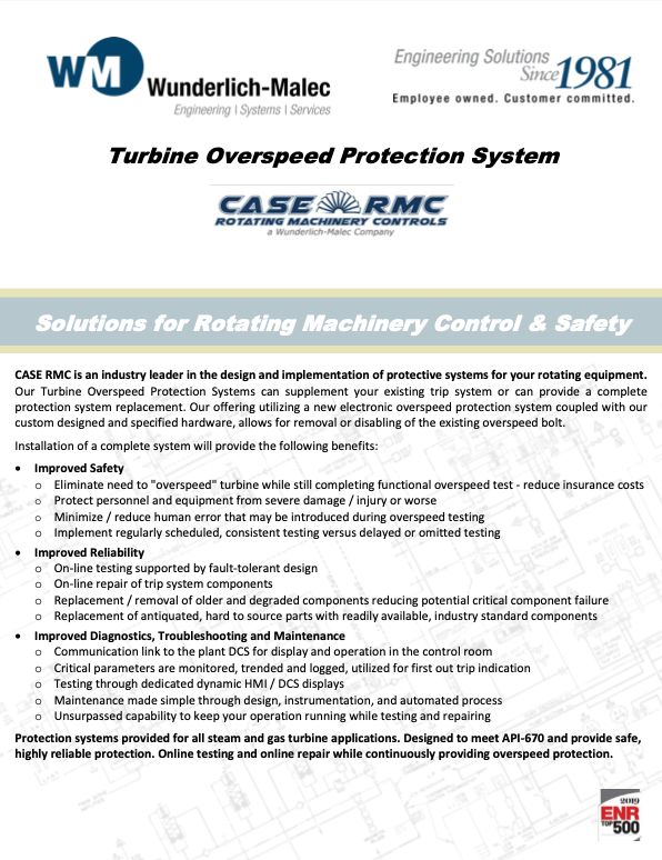 Machinery Protection | Wunderlich-Malec Engineering